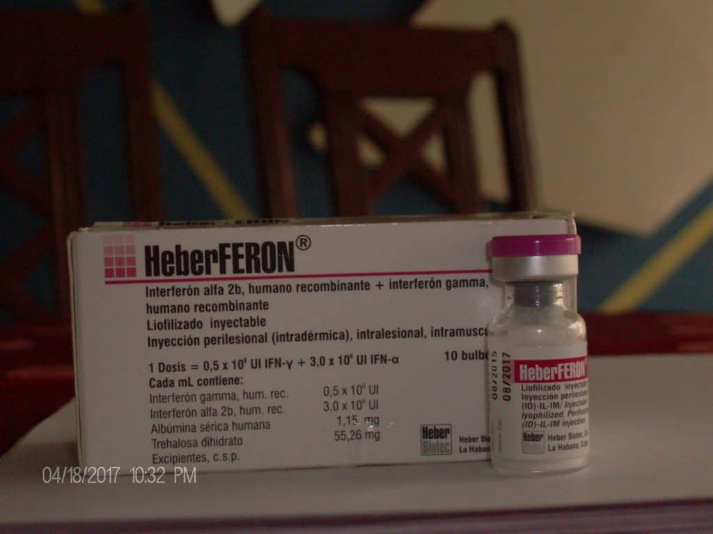 Heberferon, el medicamento “estrella” cubano contra el cáncer de piel ...